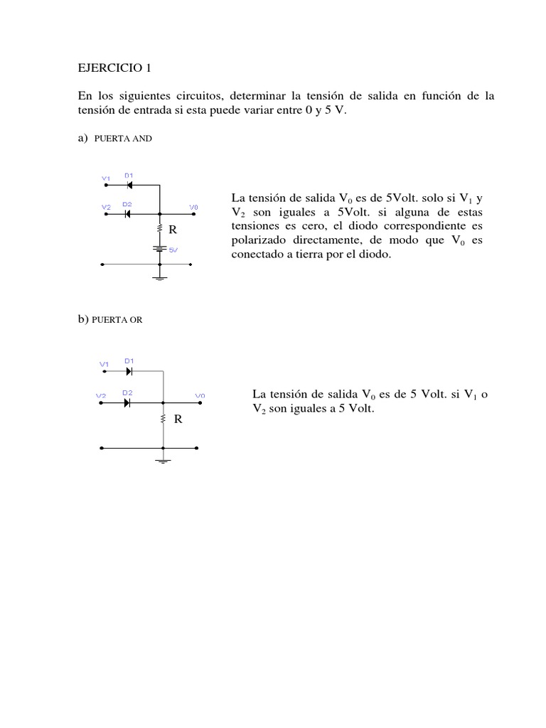 TEMA4 Ejer Diodos | PDF | Diodo | Rectificador