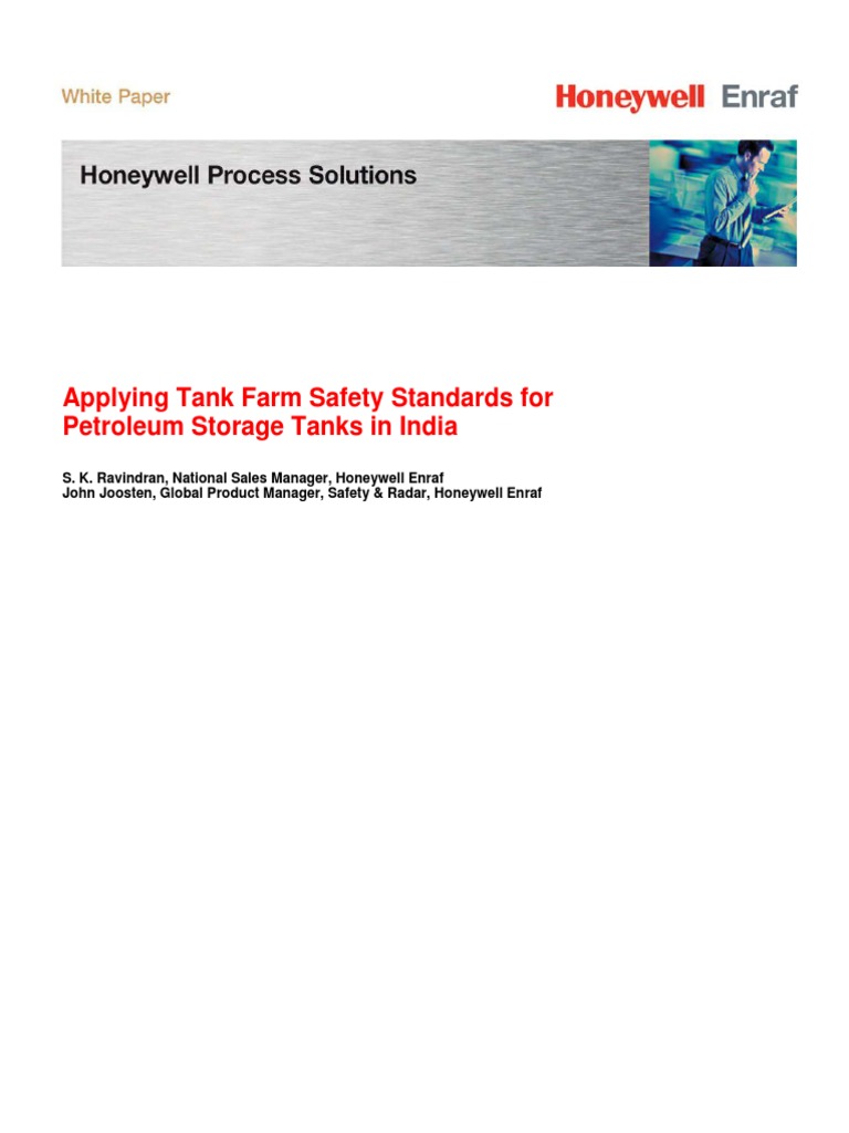 WP Applying Tank Farm Safety Standards For Petroleum Storage Tanks in ...