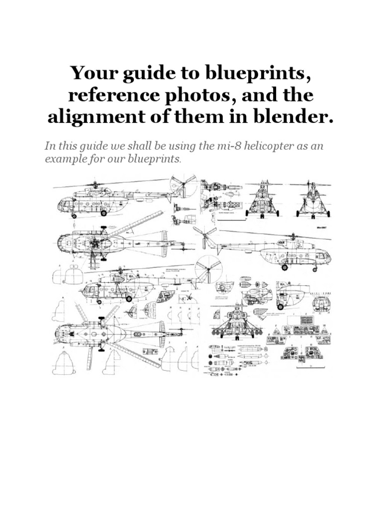 Blueprints and References in Blender | PDF | Internet | Computing And ...