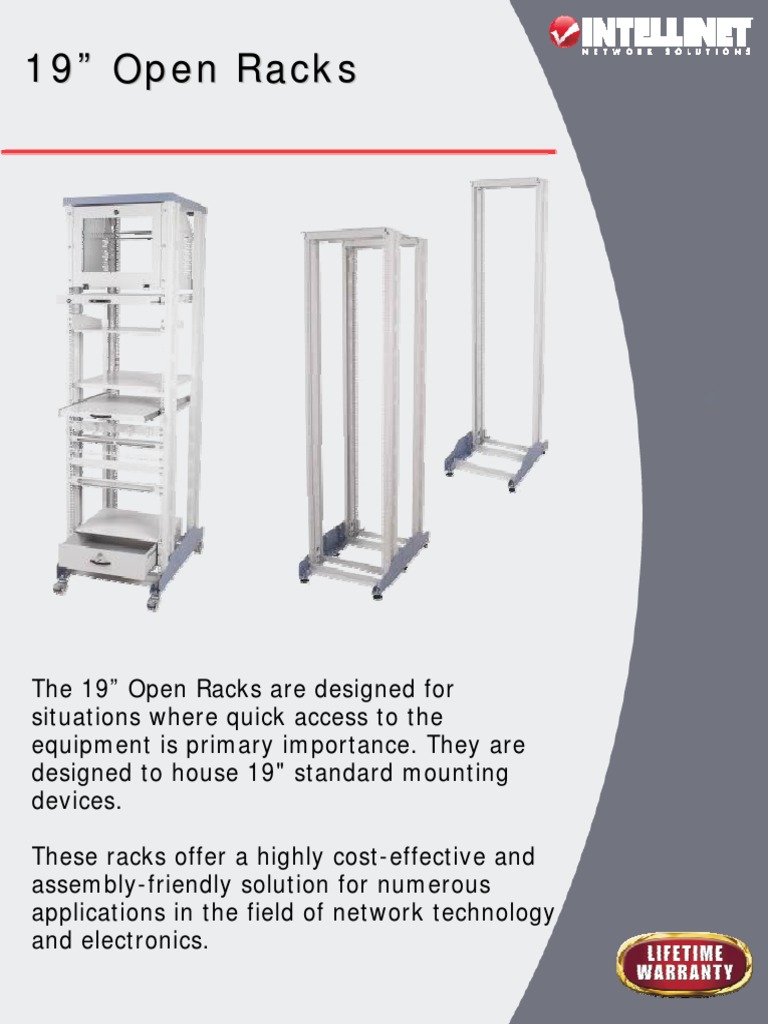 19” Open Racks: Technical Specifications and Features of Modular ...