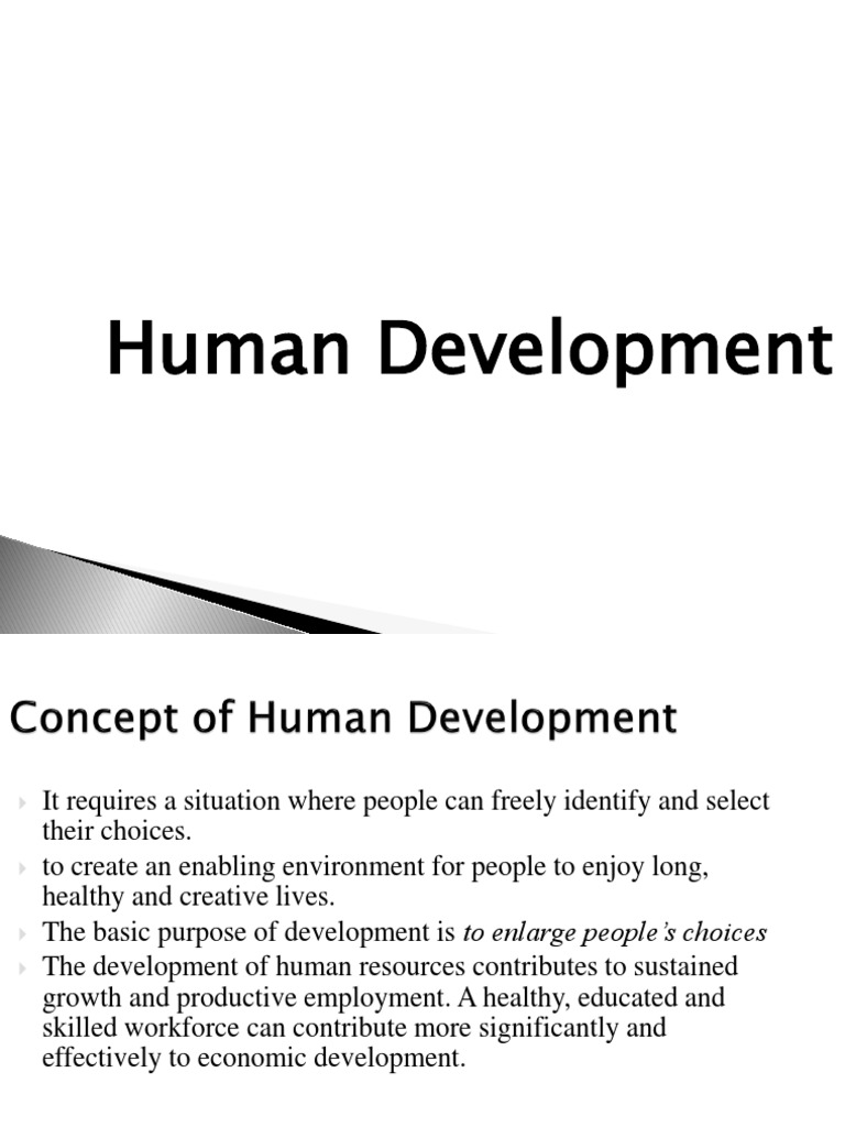 Human Development | Download Free PDF | Human Development (Humanity ...