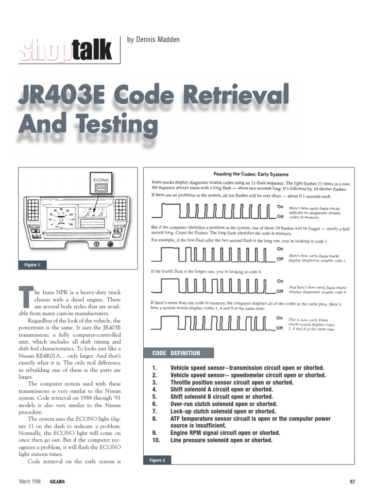 JR403E | PDF | Switch | Transmission (Mechanics)