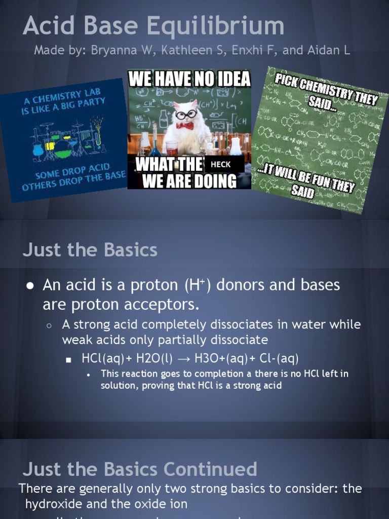 Acid Base Powerpoint | PDF | Acid | Acid Dissociation Constant