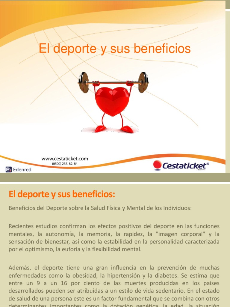 El Deporte y Sus Beneficios | PDF | Ejercicio físico | Medicina CLINICA