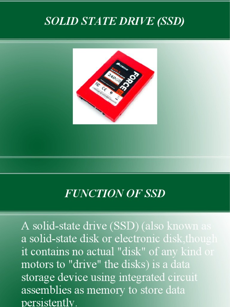 Solid State Drive (SSD) | PDF