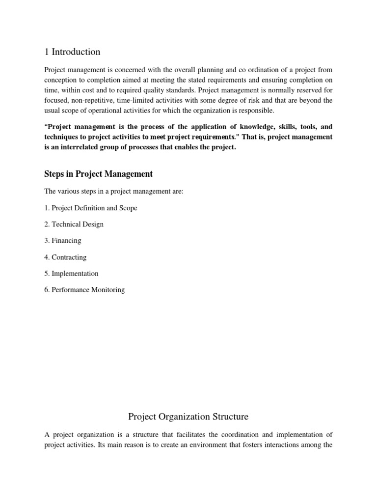 Project Management | PDF | Project Management | Organizational Structure