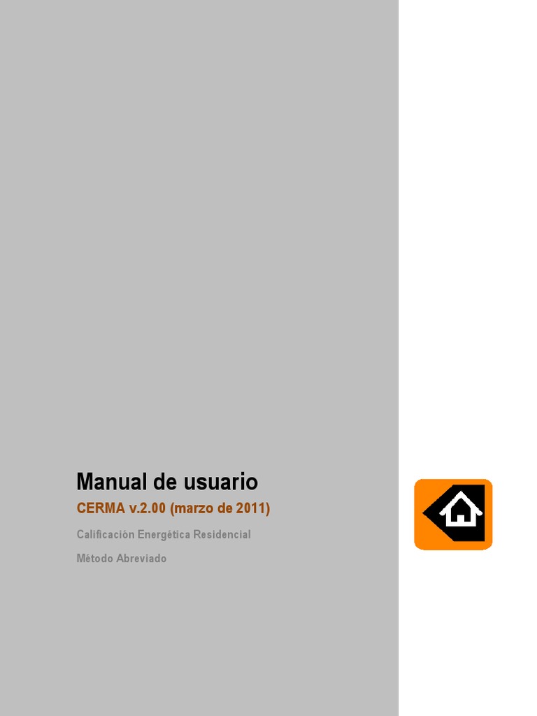 Manual CERMA: Calificación Energética | PDF | Programa de computadora ...