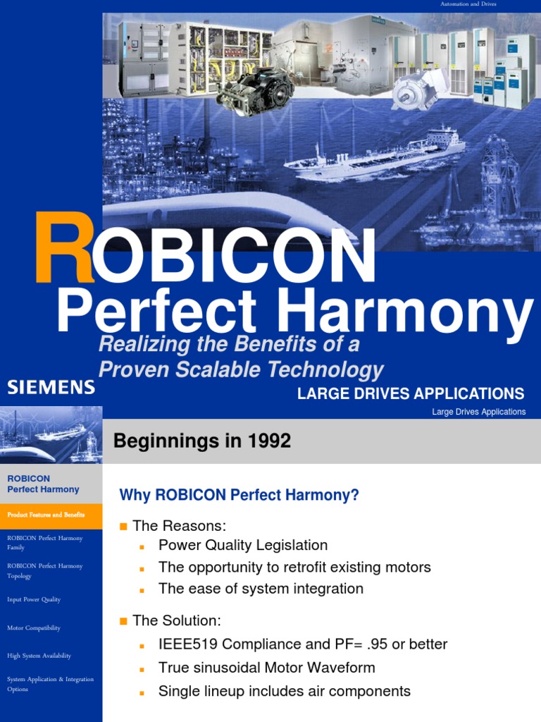Robicon VFD Perfect Harmony Theory | PDF | Electric Motor | Power (Physics)