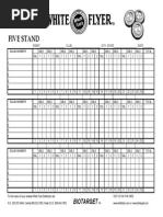 Trap Shooting Score Sheet Template | PDF
