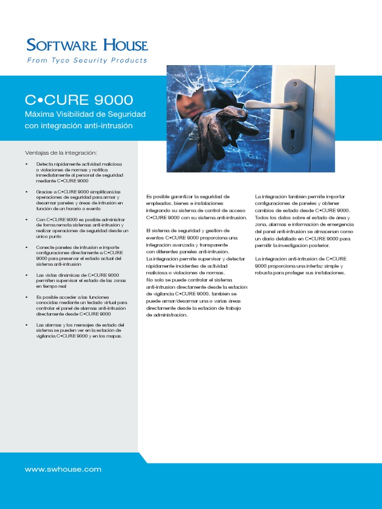 Ccure-9000-Intrusion-Integrated Ds r01 A4 Es PDF | PDF | Marca ...