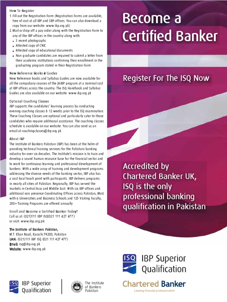 Ibp | Professional Certification | Undergraduate Education