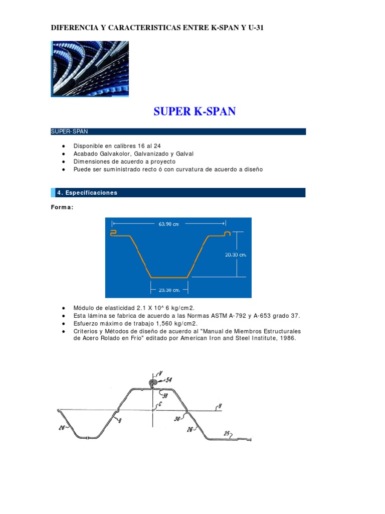 Diferencia Kspan U31 | PDF | Tecnología e ingeniería