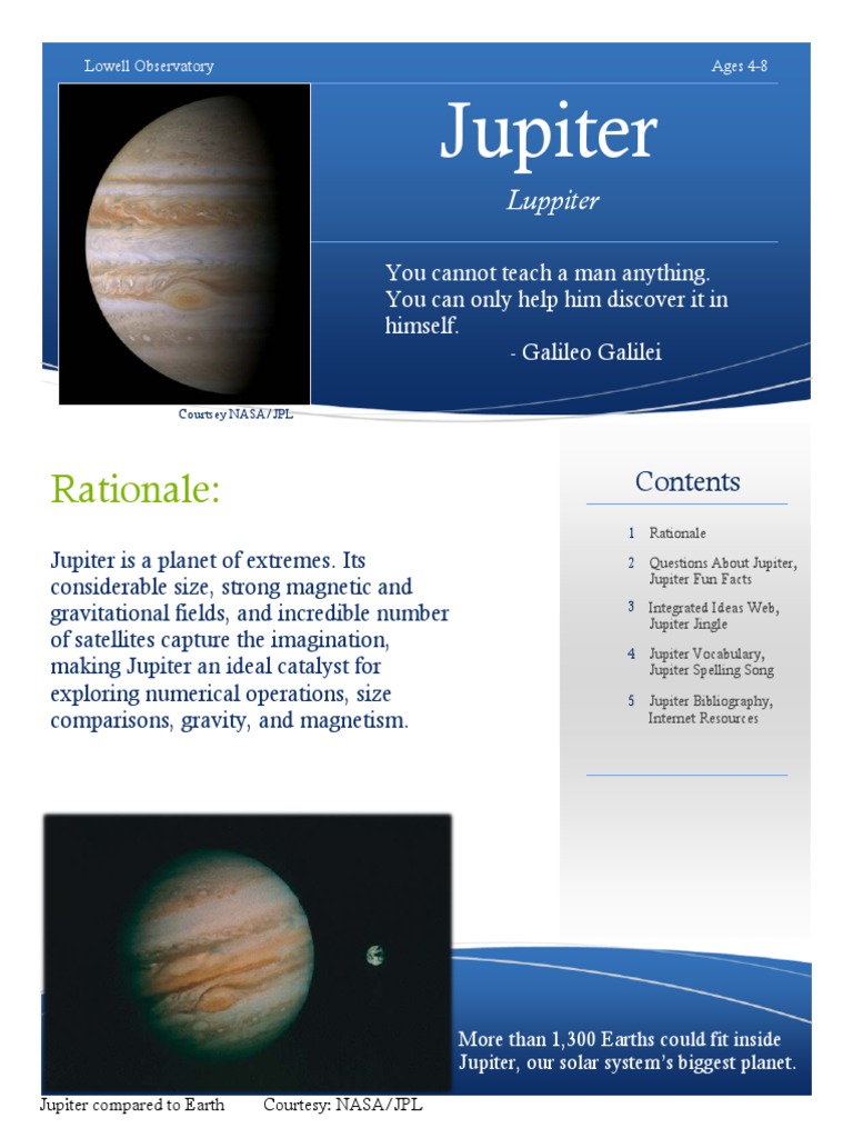 Jupiter Observation | PDF | Jupiter | Planets