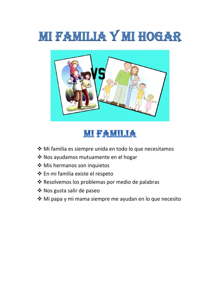 Mi Familia y Mi Hogar | PDF