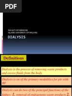 Dialysis Notes 1 | PDF | Dialysis | Hemodialysis