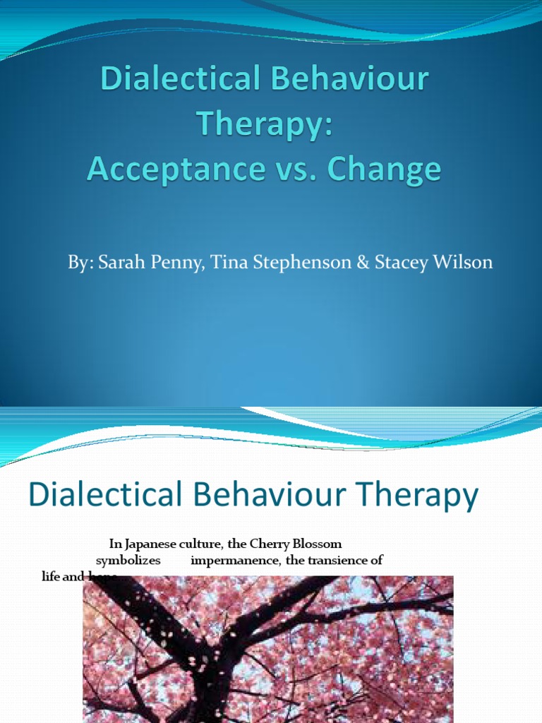 Dialectical Behavior Therapy Overview | PDF