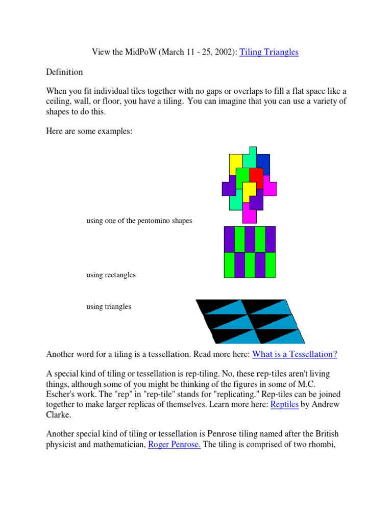 Teselasi | PDF | Convex Geometry | Geometric Objects