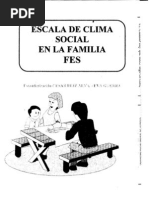 Escala de Clima Social en La Familia (Fes) | PDF | Familia | Sicología