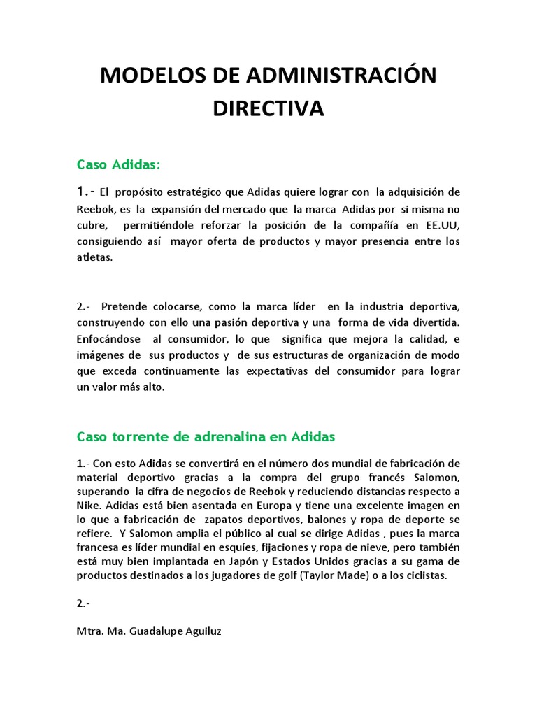 Modelos de Administración Directiva | PDF | Arte | Estilo de vida