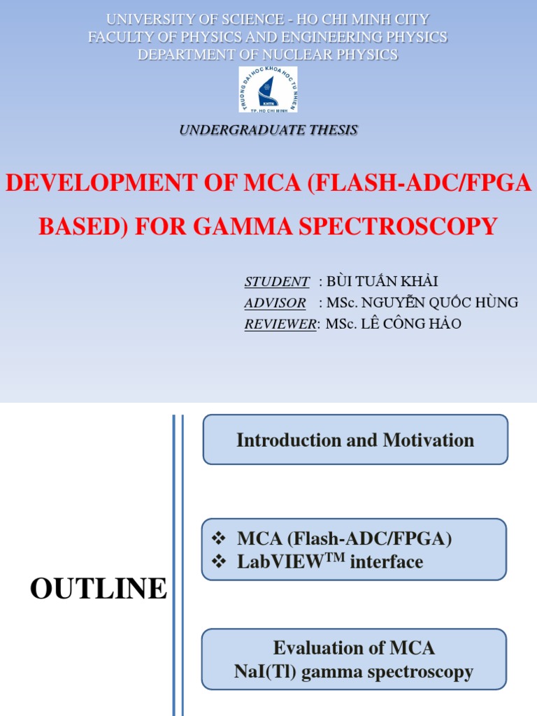 Development of MCA (Flash-ADC/FPGA) For Gamma Spectroscopy Using NaI (TL) Detector | PDF | Field ...