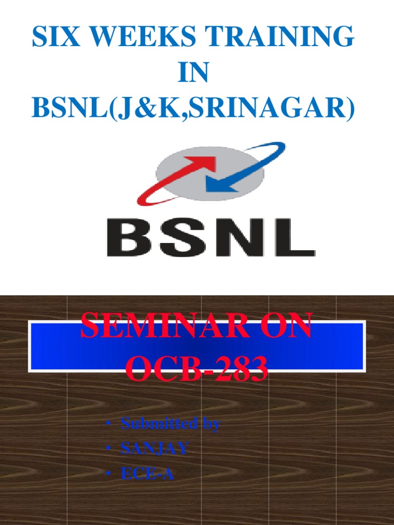 MBA SIP Project On BSNL | PDF | Computer Networking | Computer Architecture