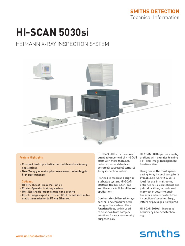 HI Scan 5030si | PDF | X Ray | Electrical Engineering