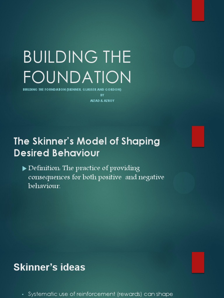 Behavior Modification in Education Models | PDF