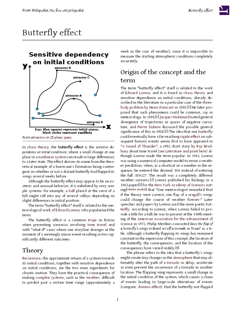 Butterfly Effect | PDF | Mathematical Physics | Mathematical Analysis