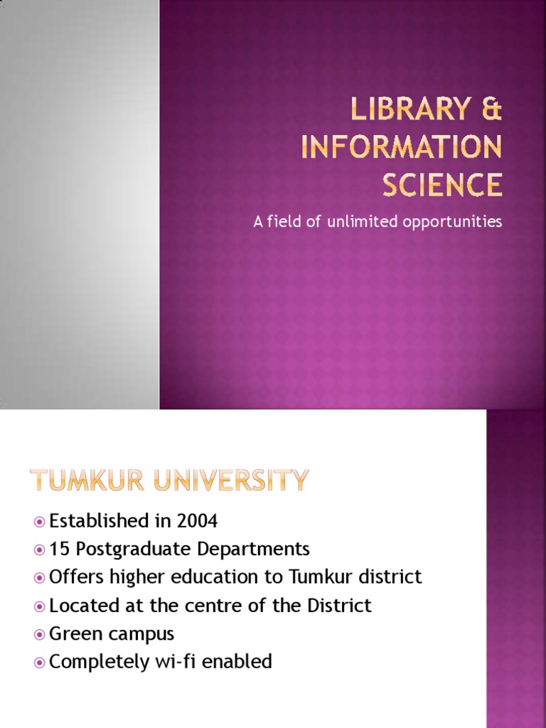 Library and Information Science | PDF