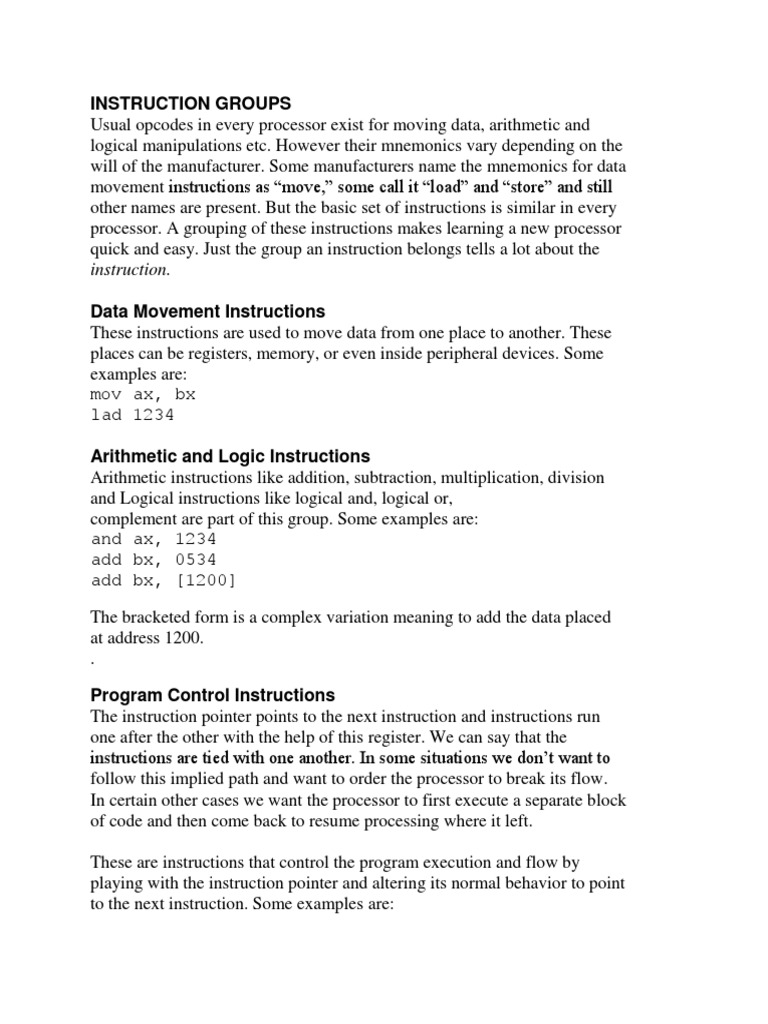 Intel iAPX88 Architecture Guide | PDF | Instruction Set | Central ...