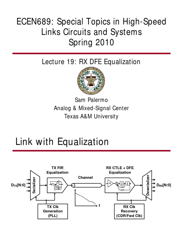Ffe Dfe Excerpt | PDF | Equalization (Audio) | Amplifier