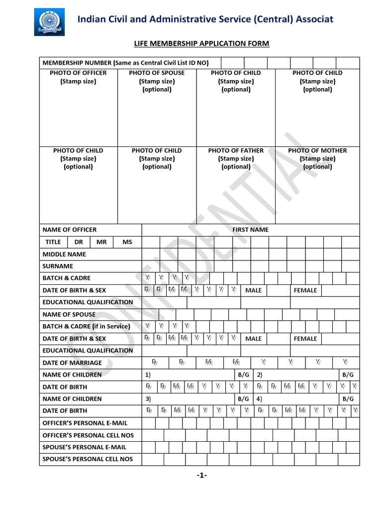 ICA Membership Application Form | PDF | Career & Growth | Politics