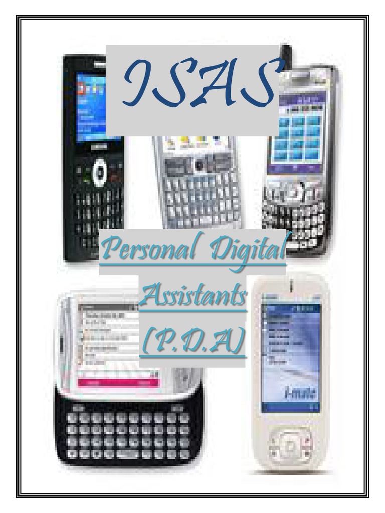 Personal Digital Assistants (P.D.A) | PDF | Personal Digital Assistant ...