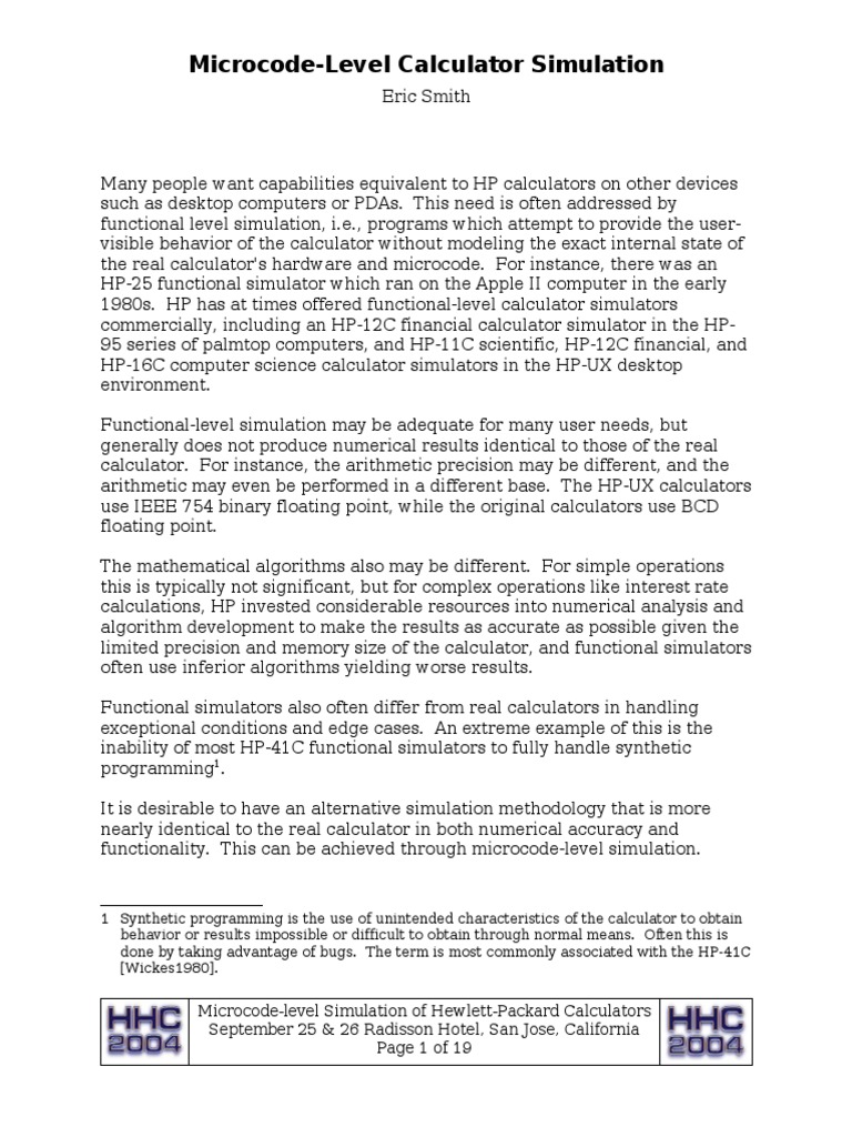 Microcode Simulation | PDF