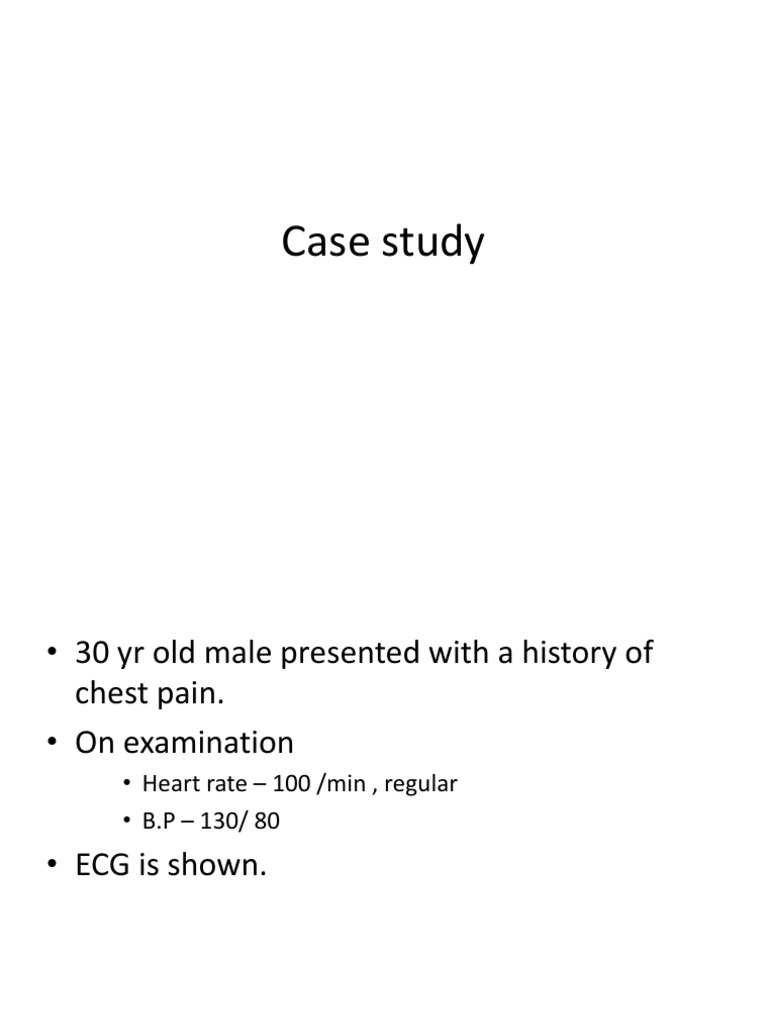 Chest Pain Case Study: Treatment Options | PDF | Science & Mathematics