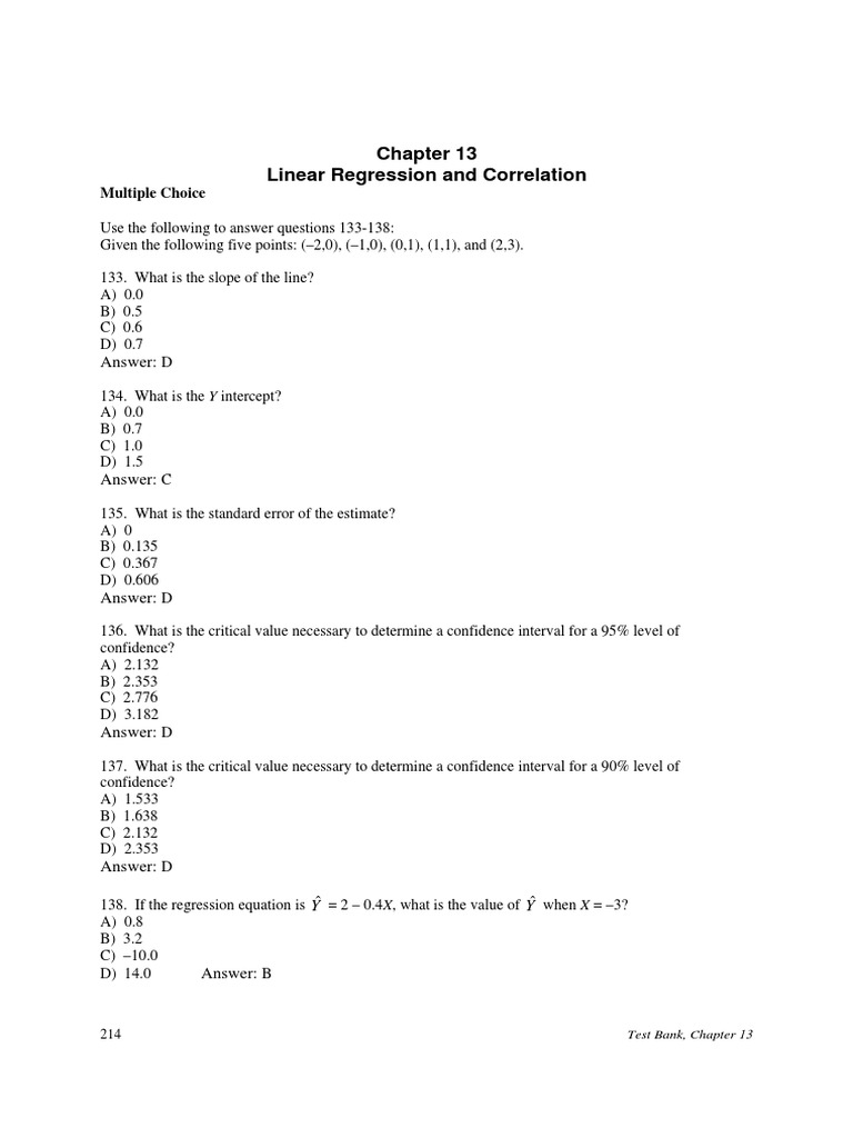 Linear Regression | PDF | Regression Analysis | Confidence Interval