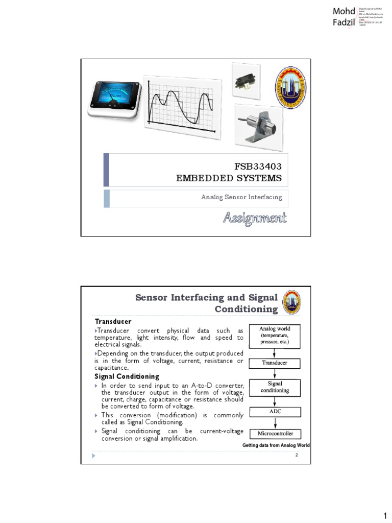 Assignment Sensor Interfacing-ADC | PDF | Sensor | Signal (Electrical Engineering)