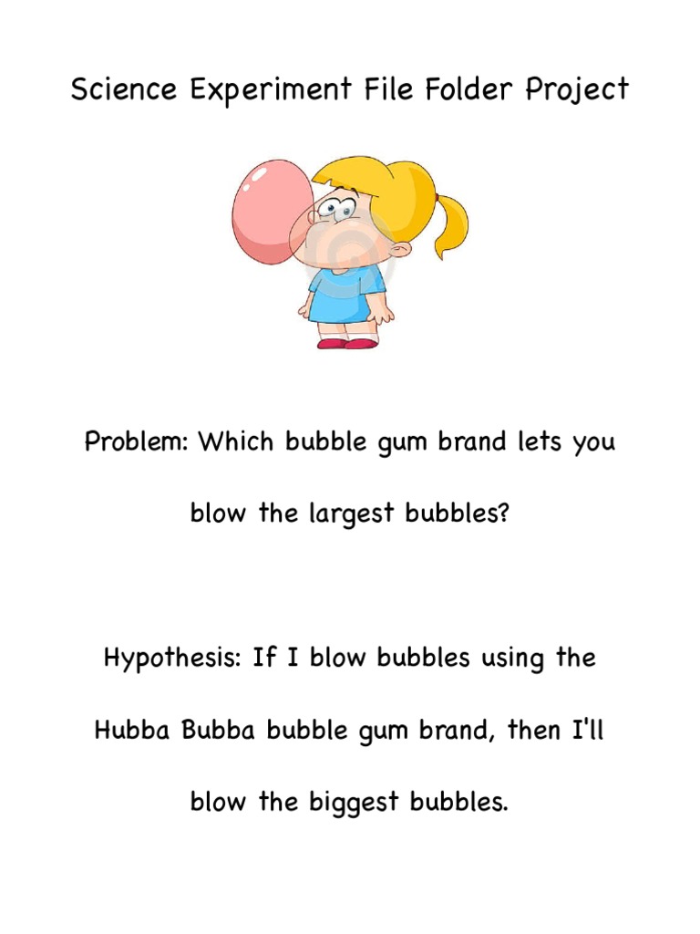 Bubble Gum Science Project