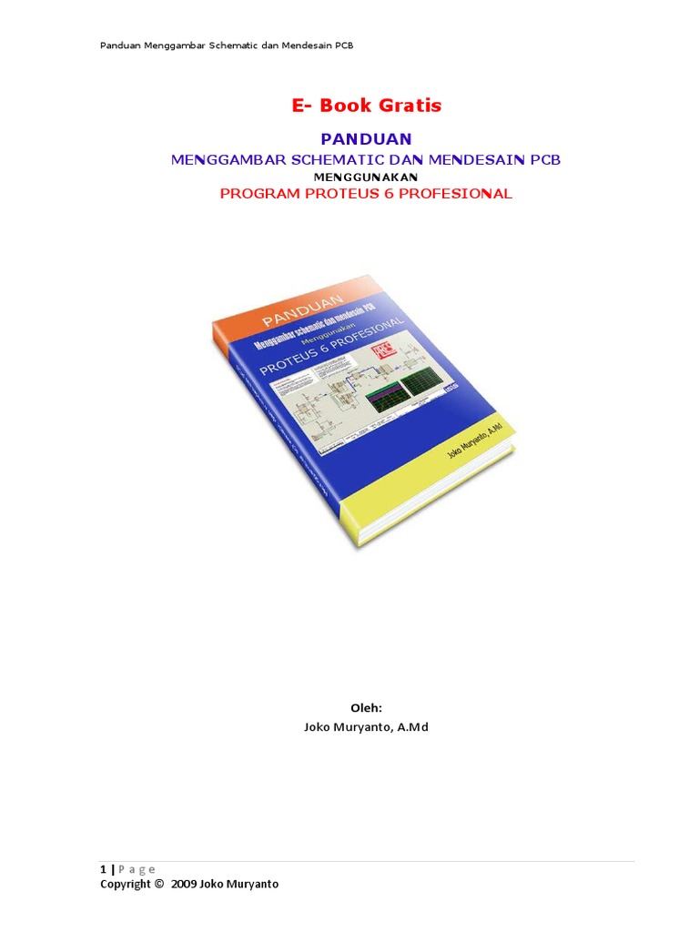 E-Book Cara Mendesain PCB Menggunakan Program Proteus | PDF | Komputer