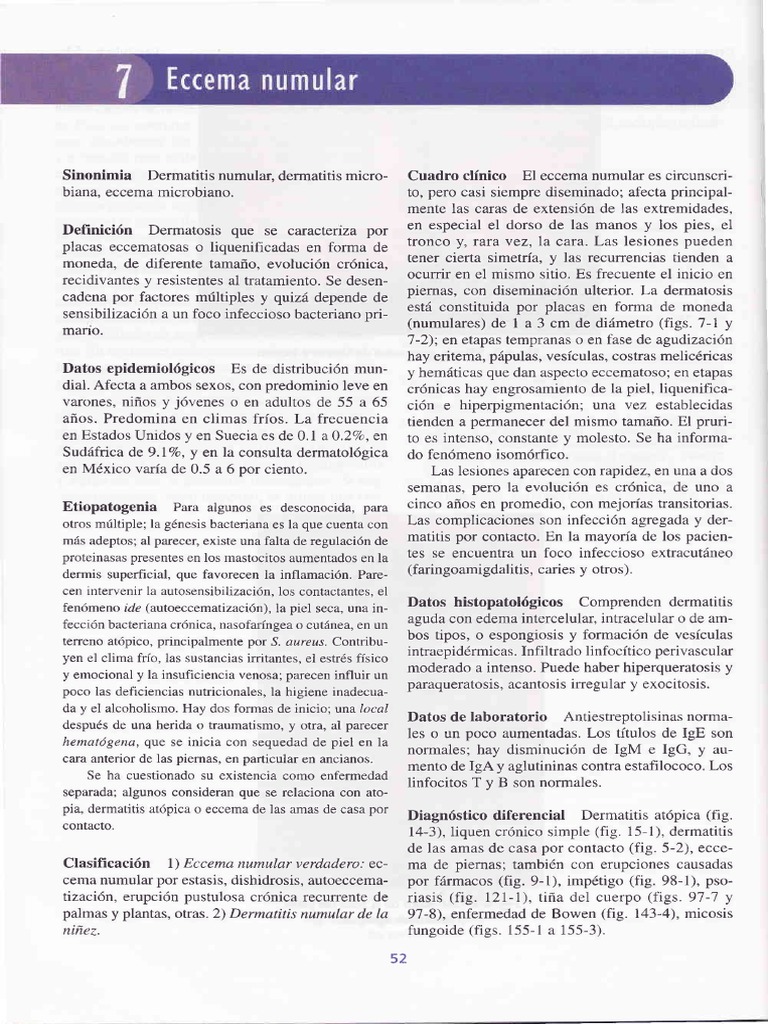 Dermatitis Numular: Guía Completa | PDF | Especialidades Medicas ...