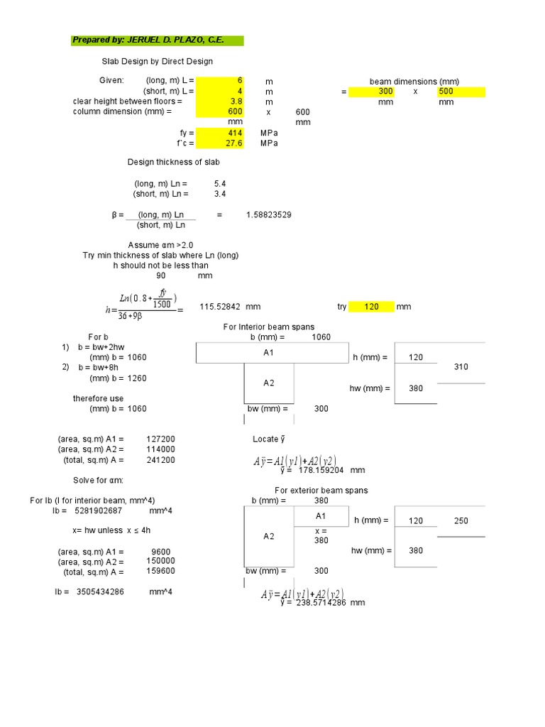 Slab RSB Design | Beam (Structure) | Building