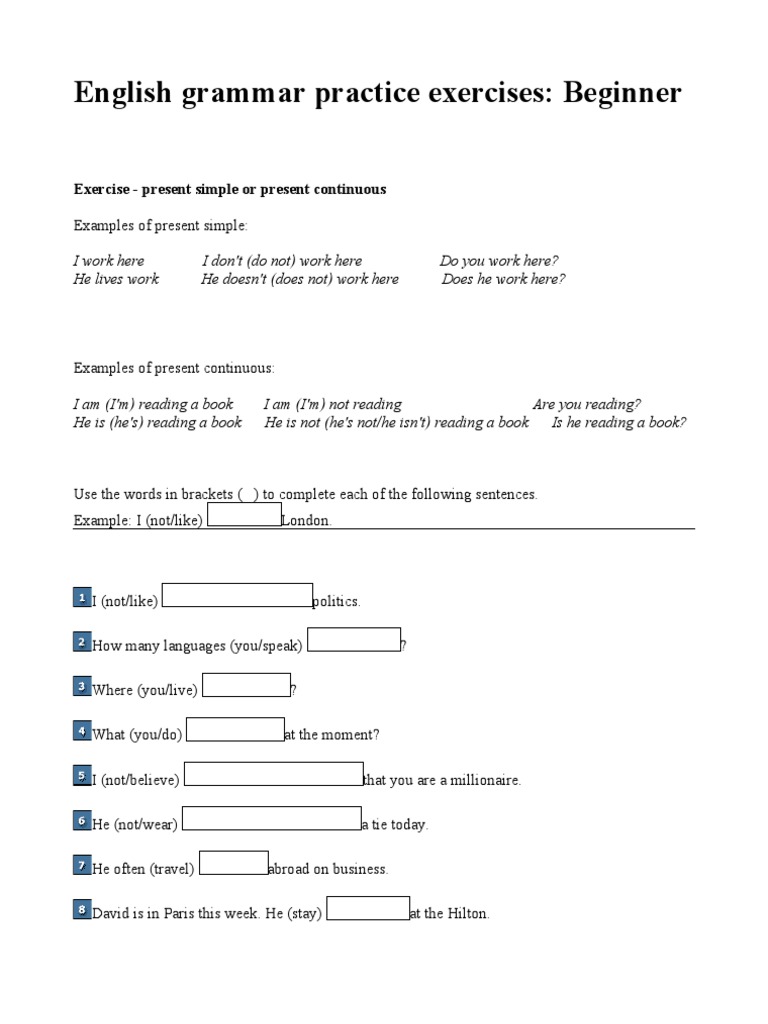 English Grammar Practice Exercises | PDF | Human Communication | Semiotics