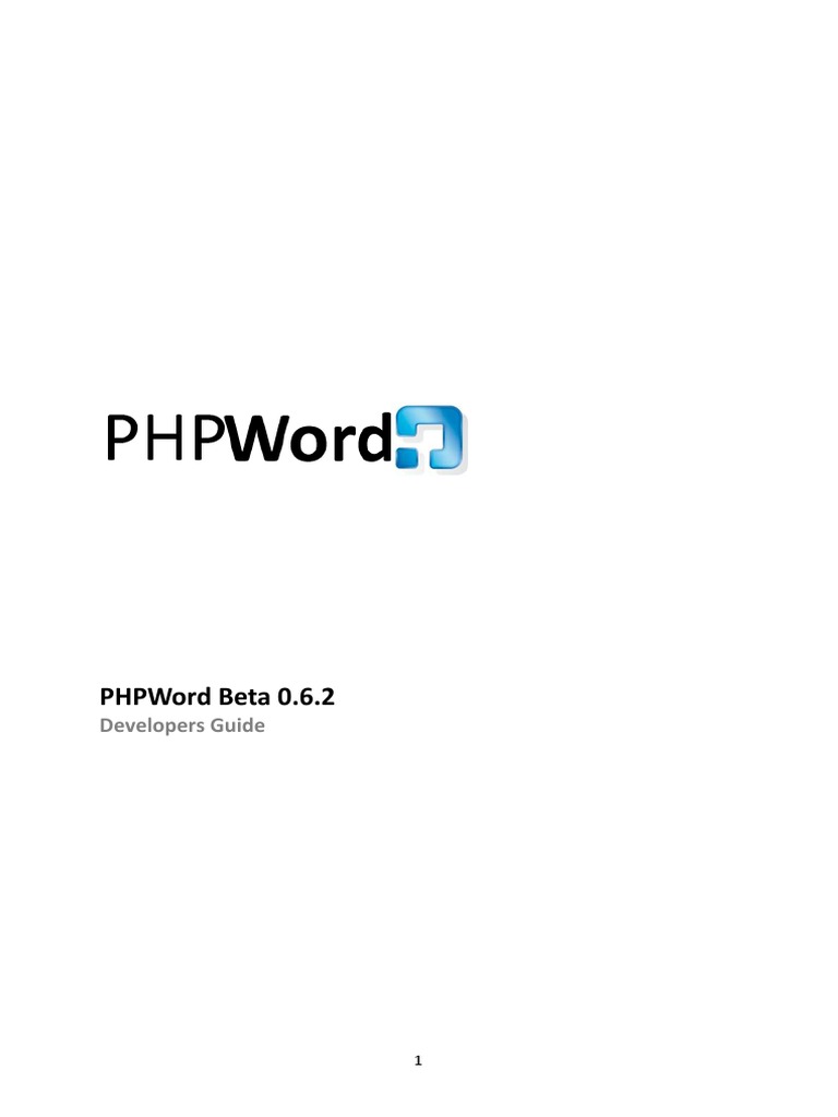 PHPWord Docs 0.6.2 | PDF | Hyperlink | String (Computer Science)
