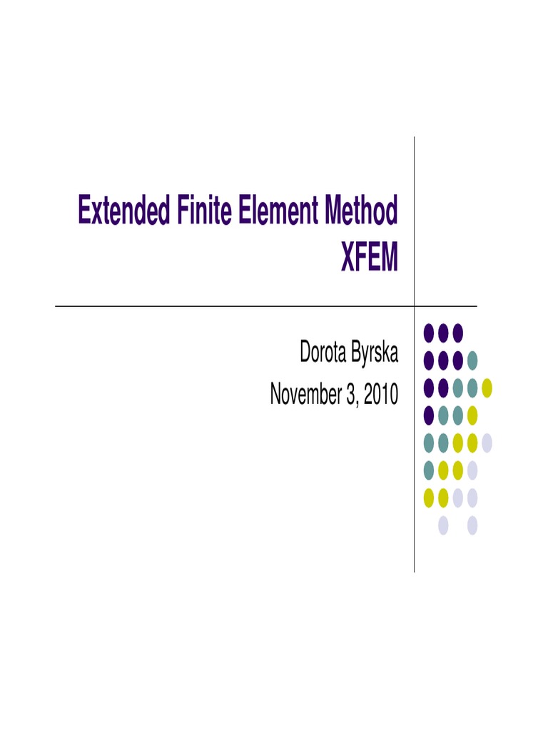 XFEM Method | PDF | Finite Element Method | Fracture Mechanics
