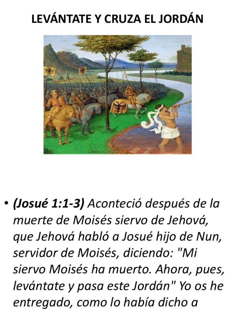 Cruzar el Jordán: Lecciones de Josué | PDF | Moisés | Joshua