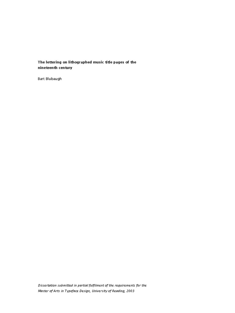 Lettering Music Title Pages | PDF | Lithography | Typefaces