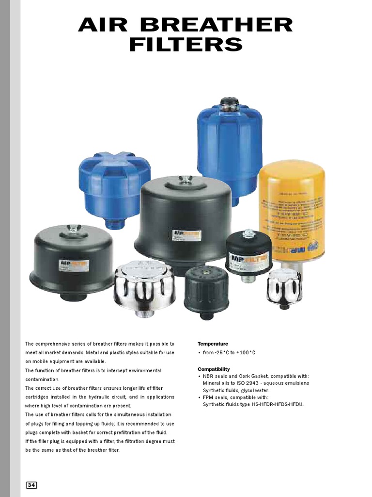 MP Air Breather Filter | PDF | Filtration | Valve