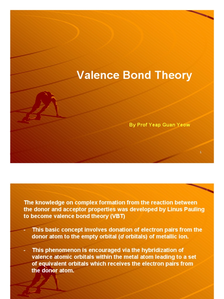 Valence Bond Theory PDF | PDF | Coordination Complex | Atomic Orbital