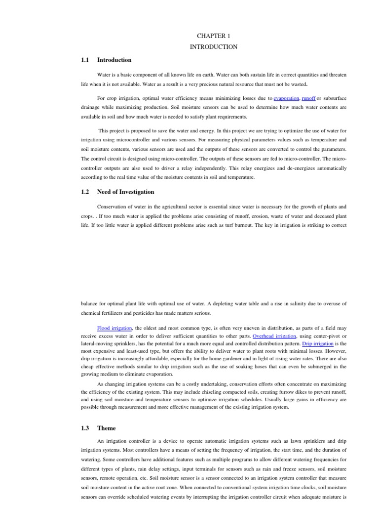 Introduction To Smart Irrigation | PDF | Irrigation | Surface Runoff