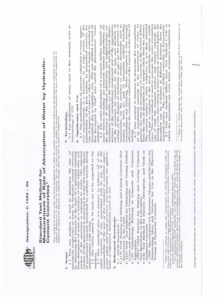 Astm c1585 | PDF